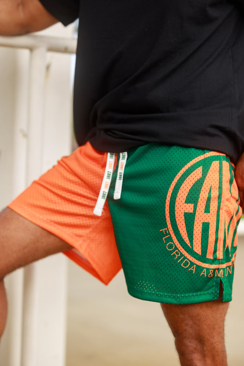 FAMU Big Logo Mesh Shorts – Black Renaissance Clothing