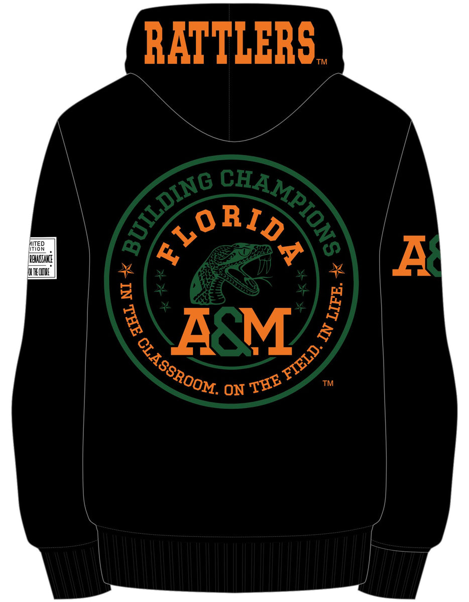FAMU Embroidered "Building Champions" Hoodie in BLACK (PREORDER ...